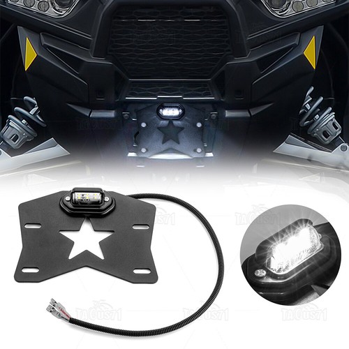 Aluminum UTV Universal LED License Plate Frame For Polaris RZR XP 1000 ...