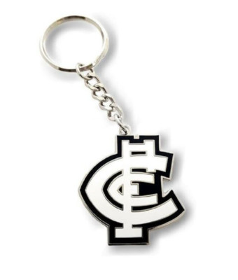 Carlton Blues Official AFL Team Colours Logo Novelty Metal Keyring Bag ...