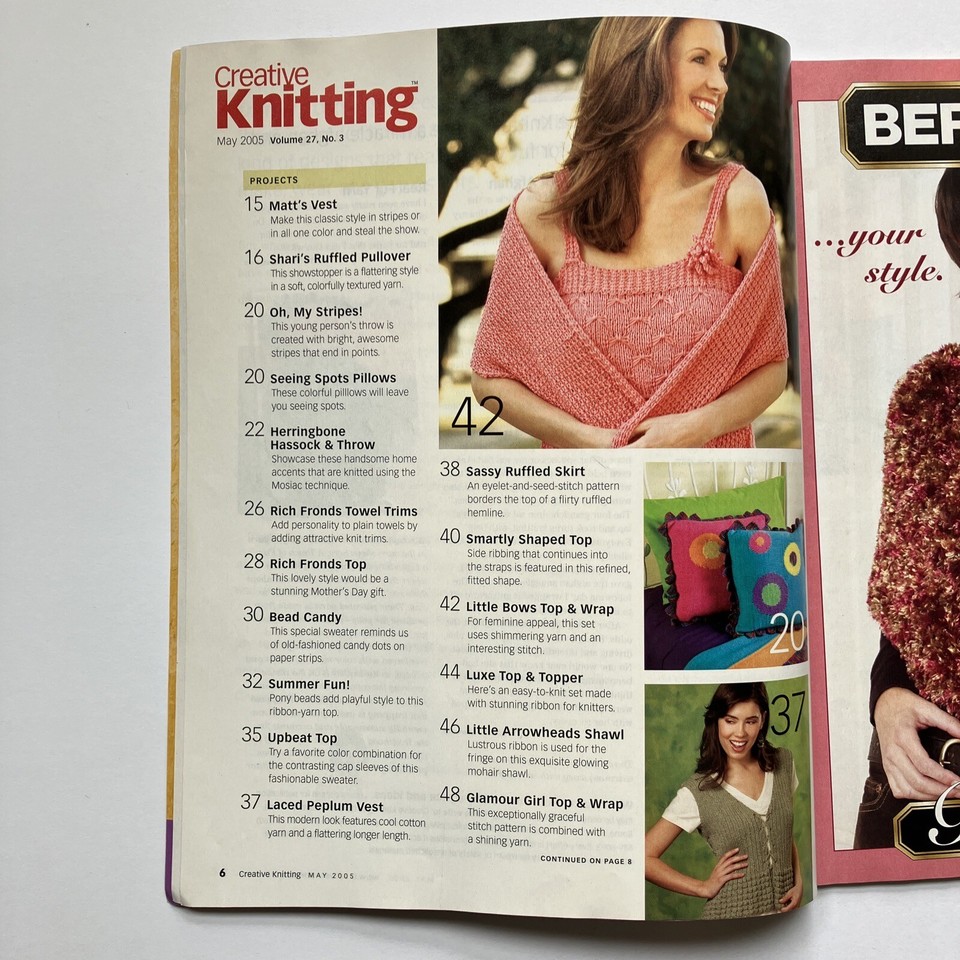 Creative Knitting 35 Projects Warm Weather Tops Sweaters Cardigan Wraps ...