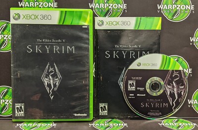 The Elder Scrolls V Skyrim Xbox 360 (2010) w/ Case, Manual & Disc ...