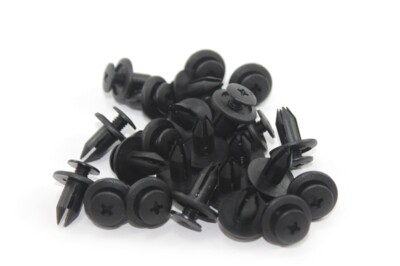 25 Pack 6mm M6 Motorcycle Fairing Plastic Screw Rivet Clips Yamaha ...