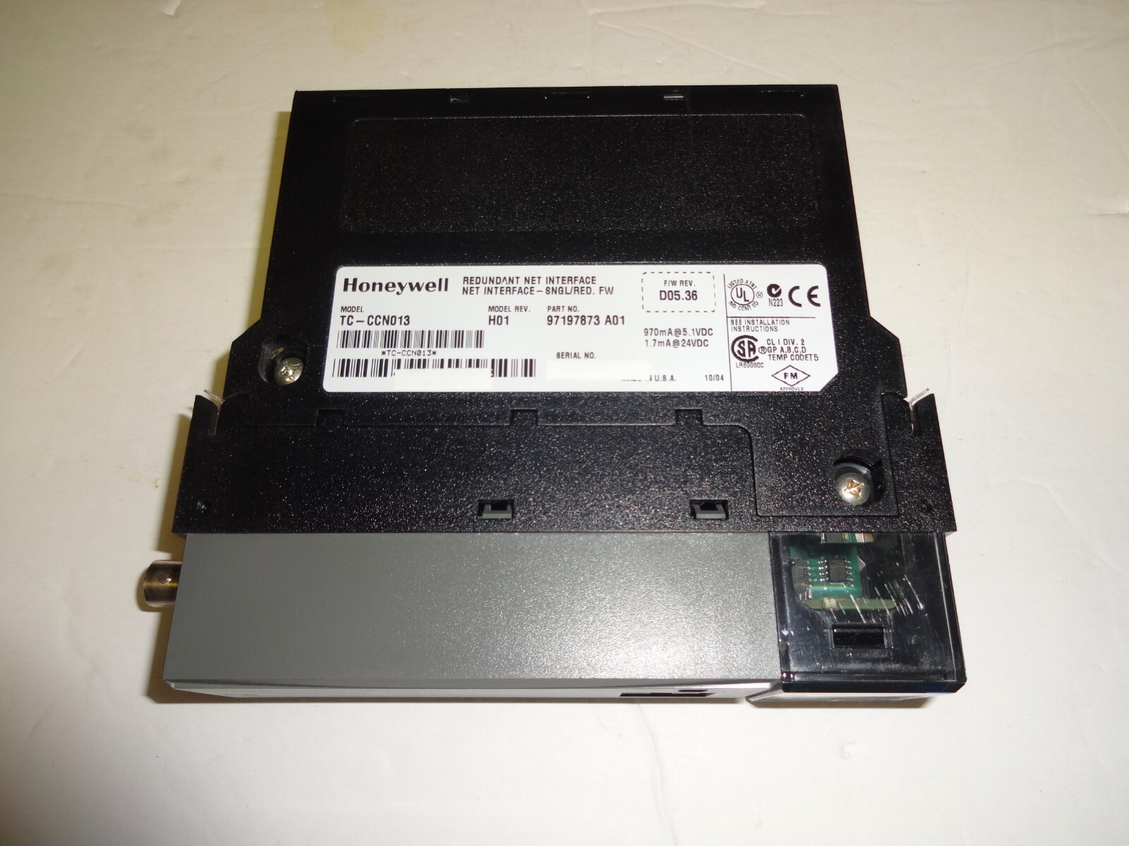Honeywell TC-CCN013 Redundant Net Interface 97197873 A01 Rev. D05.36 | eBay