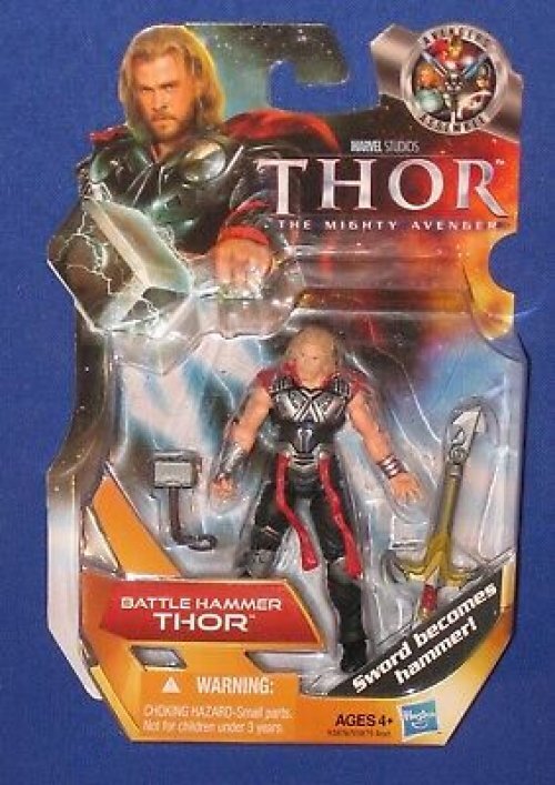 Hasbro Marvel Thor 4" Action Figure Movie 2011 Batt Hammer MOC Avengers ...