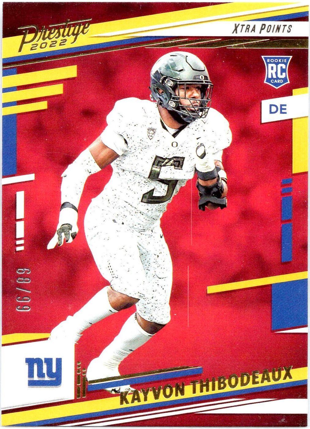 2022 Panini Prestige - Rookies Kayvon Thibodeaux #311 Xtra Points Gold ...