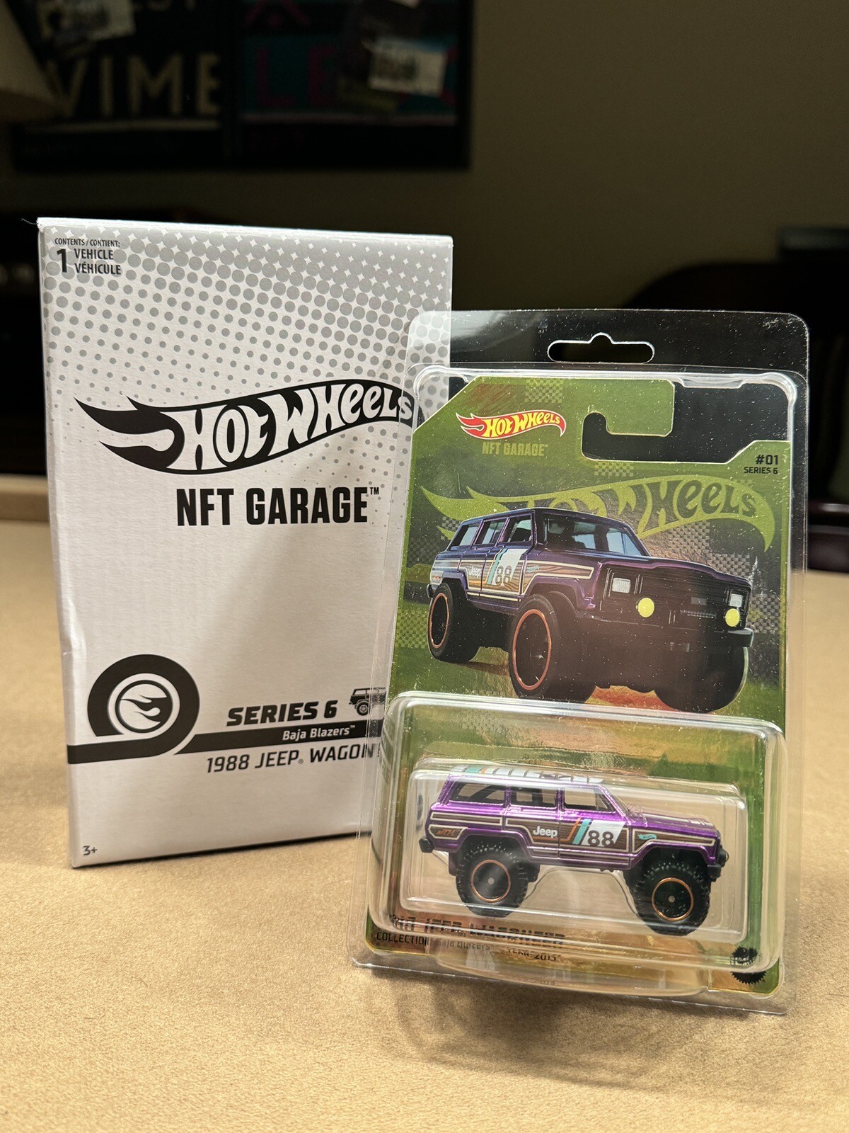 Hot Wheels Garage Series 6 - 1988 Jeep Wagoneer NFTH Ultra Rare (1/1750 ...