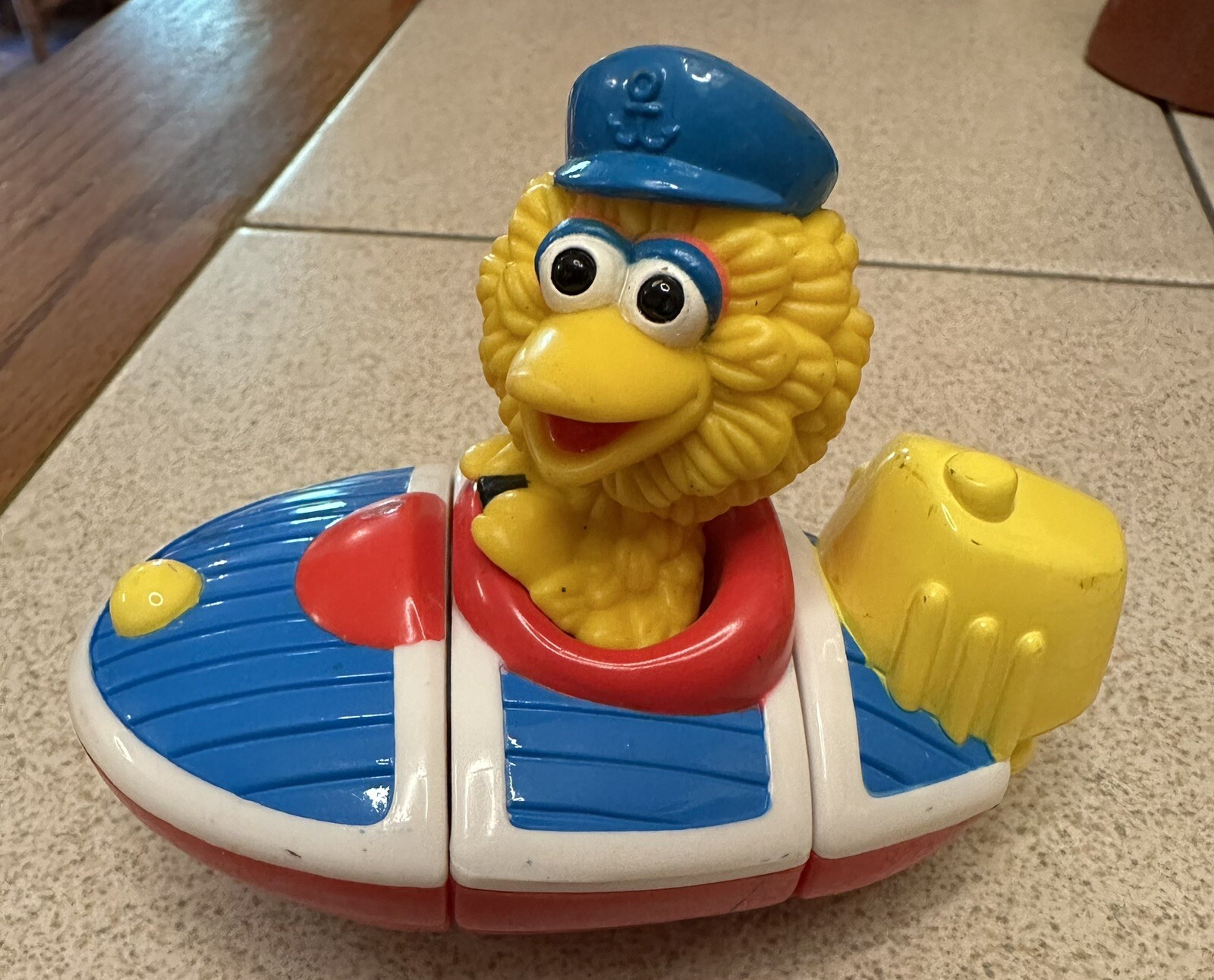 Tyco Sesame Street toy boat Big Bird gently played with, but very good ...