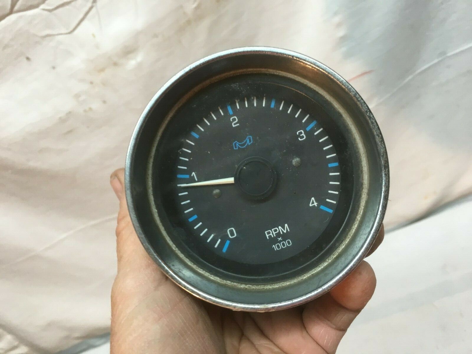Vintage Nautical Boat Tachometer 1000 RPM Gauge 3 3/4in across 1970s ...
