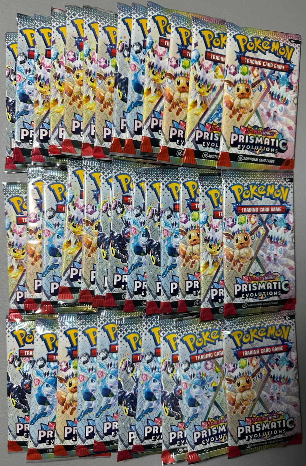 Pokemon Scarlet & Violet Prismatic Evolutions Factory Sealed 36 Booster ...
