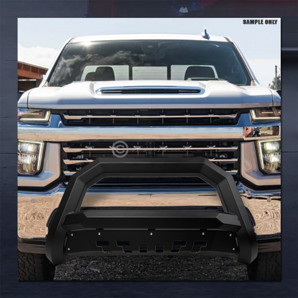 For 2019-2024 Ram Rebel/TRX Matte Black AVT Angular Bull Bar Bumper ...