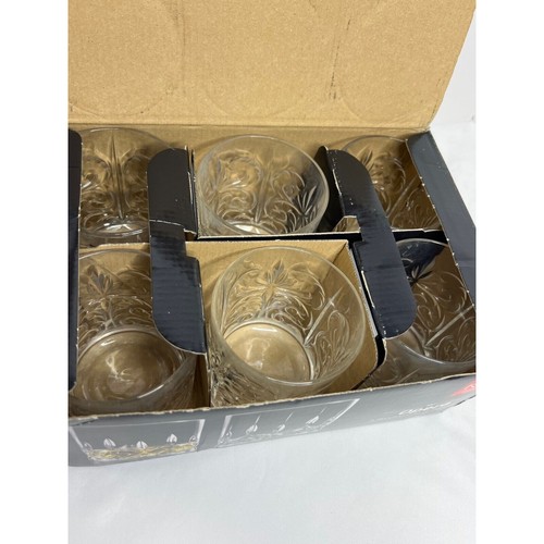 Boxed Set of 6–RCR “Opera” Luxion Crystal Glass Tumblers (11.83 OZ ...
