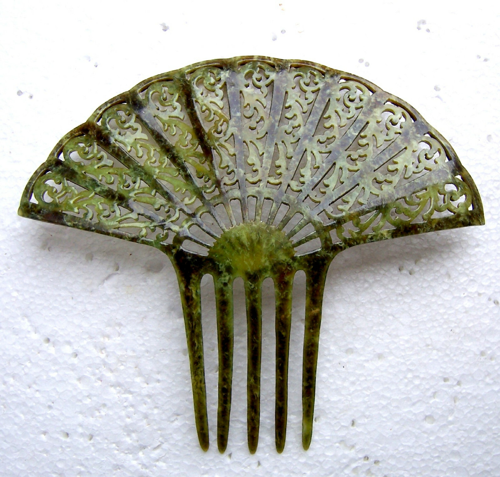 Sunray style Art Deco hair comb celluloid fan shaped hair accessory | eBay