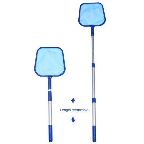 Swimming Pool Mesh Telescopic Pool Pole Leaves Net Leaf Scoop | eBay