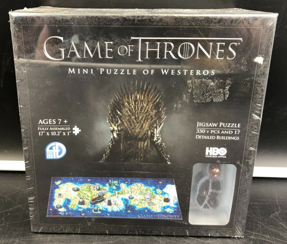 Deluxe Game Of Thrones Map Of Westeros 1 000 Piece Puzzle Westero Map