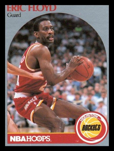 1990-91 Hoops #124 Eric Floyd NBA Basketball Houston Rockets | eBay