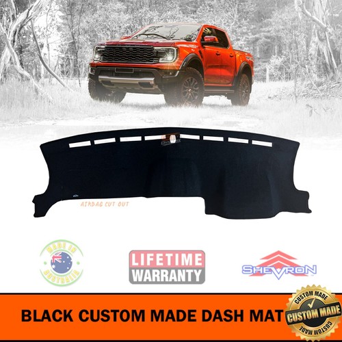 BLACK DASH MAT for FORD RANGER NEXT GEN RAPTOR May/2022-2025 DM1652 ...