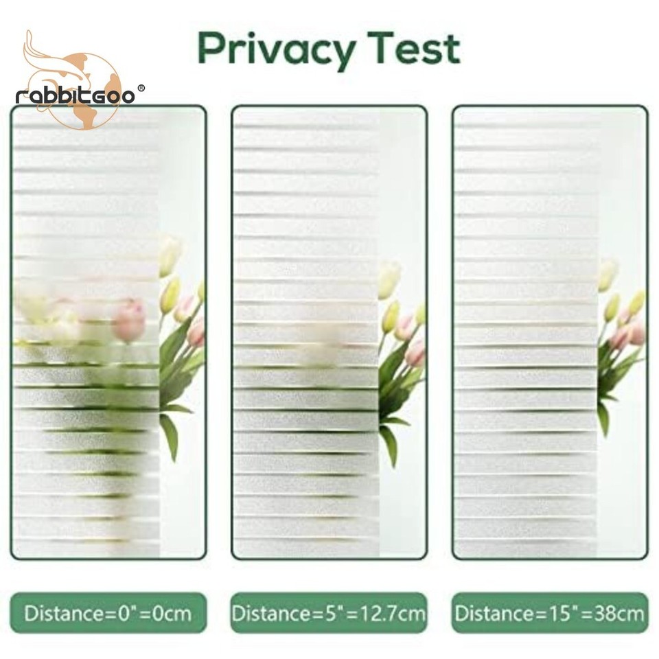 rabbitgoo Blinds Window Film Privacy Self Adhesive Static Cling Glass ...