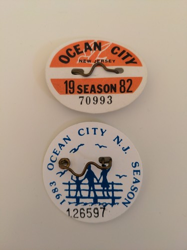 1982 & 1983 Ocean City NJ Beach Tag | eBay