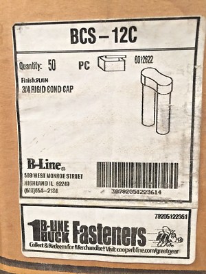 (C) COPPER B-Line BCS-12C 3/4” Rigid Cond Cap Box of 50 | eBay
