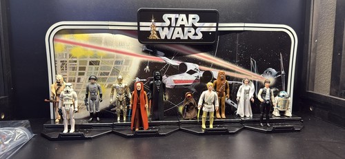 Star Wars 1977 First 12 Kenner Vintage With modern re-release Display ...