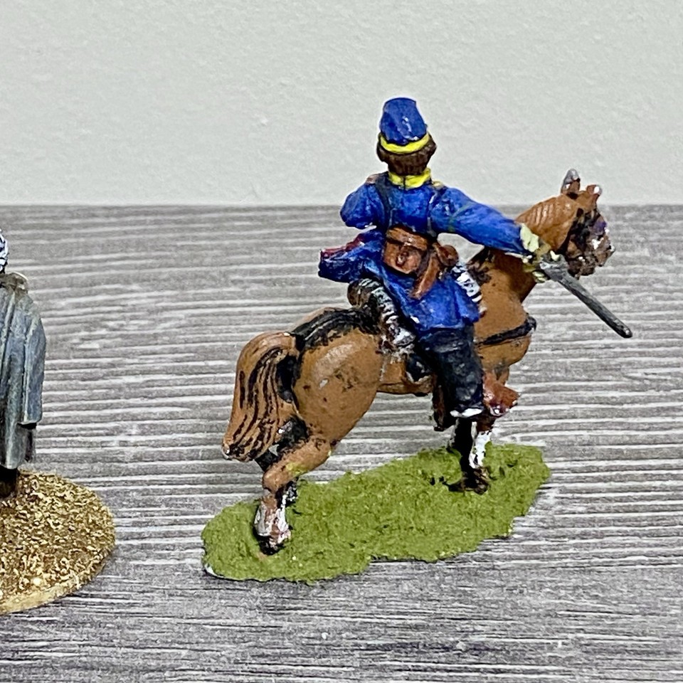 28mm ACW Union Cavalry Mounted Unmounted Painted Metal Miniatures ...