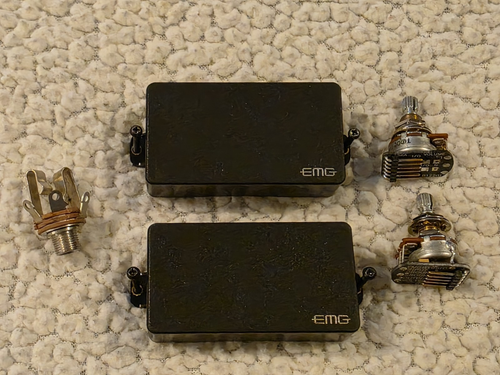 EMG 81 85 Active Pickup Set 25k Pots Guitar 8122rh Pot 106rd Control ...