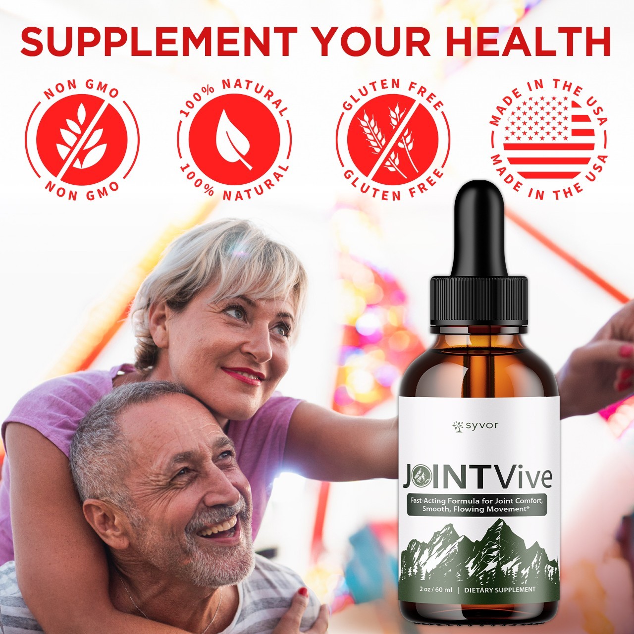 (2 Pack) Joint Vive Drops Advanced Joint Support Vitamin Supplement 60 ...