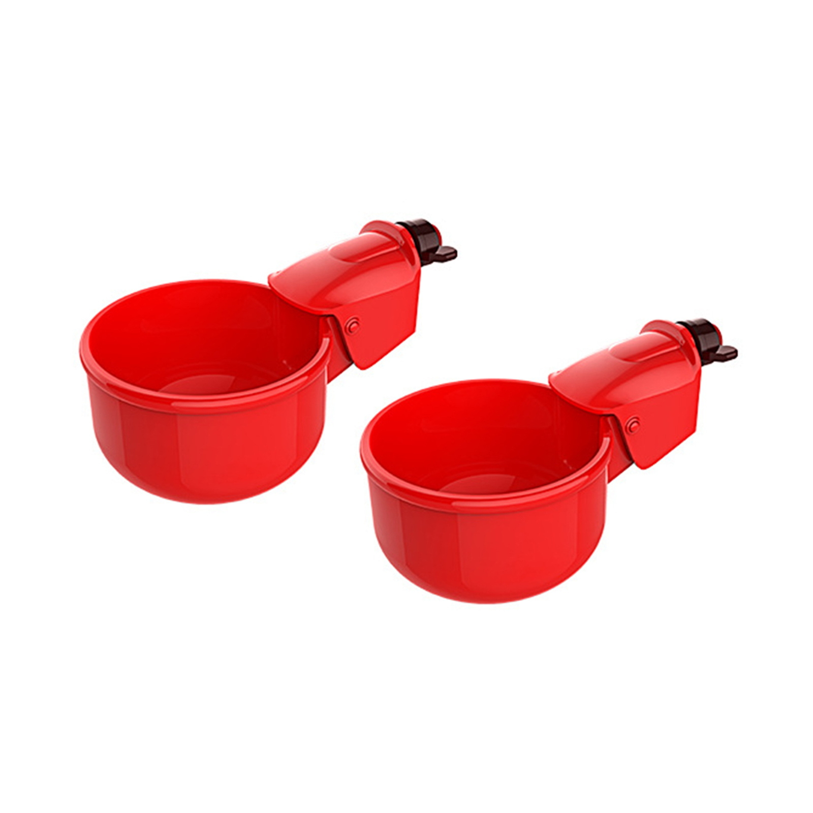 2pcs Chicken Drinking Bowls Spring Loaded Control Feeding Chicks Ducks ...