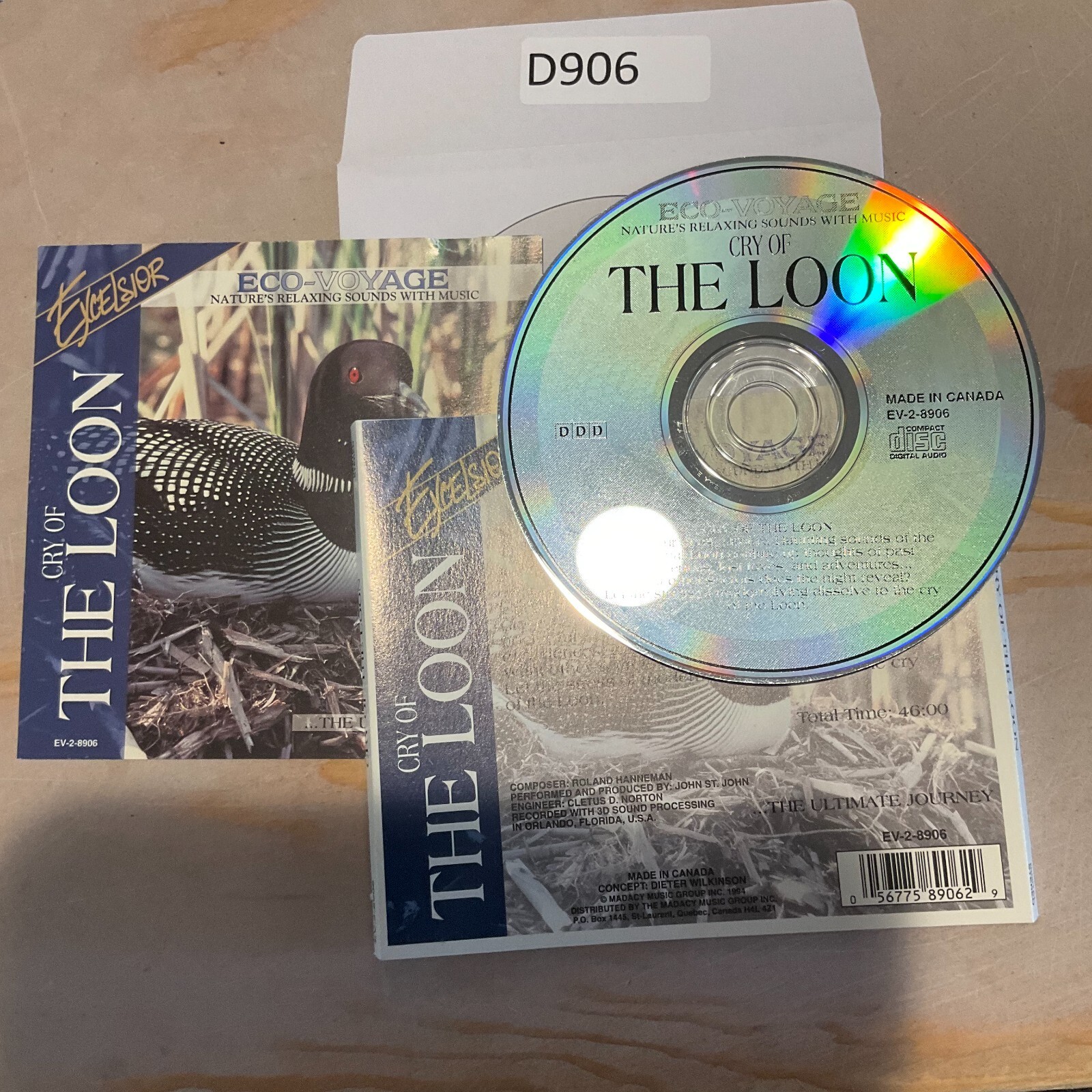 CD EXCELSIOR CRY OF THE LOON ECO-VOYAGE No Case No Tracking #D906 | eBay