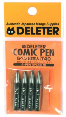 DELETER G-Pen Nibs 10 pieces Manga Comics Supplies Pen Made in Japan ...