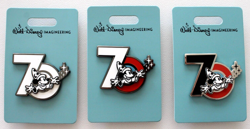 Disney WDI Sorcerer Mickey 70th Anniversary Pin 3 Pin Set Limited | eBay