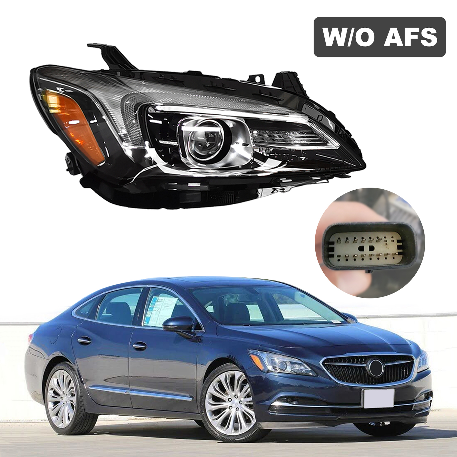 For 2017 2018 2019 Buick LaCrosse HID Headlight W/O AFS Passenger Right ...