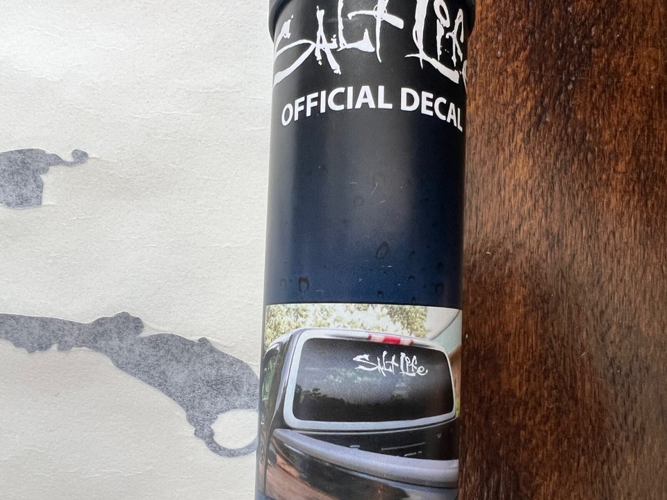 SALT LIFE Sticker Decal LARGE SIZE 24" Authentic Black UV Resistant ...
