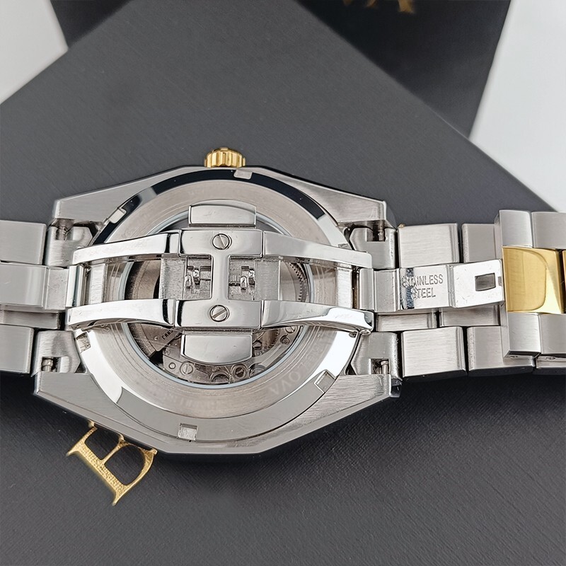 Bulova Classic Surveyor 98A284 Gold/Silver Men Automatic Watch ...