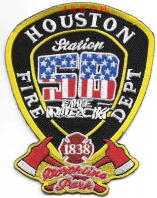Houston Station - 58 "Northline Park", Texas (3.5" x 4.5") fire patch ...
