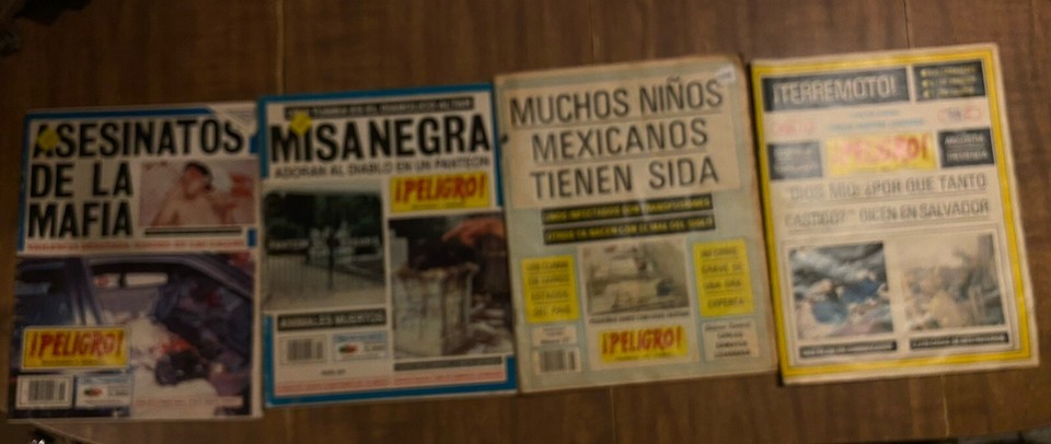 VTG Mexican Magazines Collection ALARMA, ALARDE, ELARMA, HOMOCIDIO ...