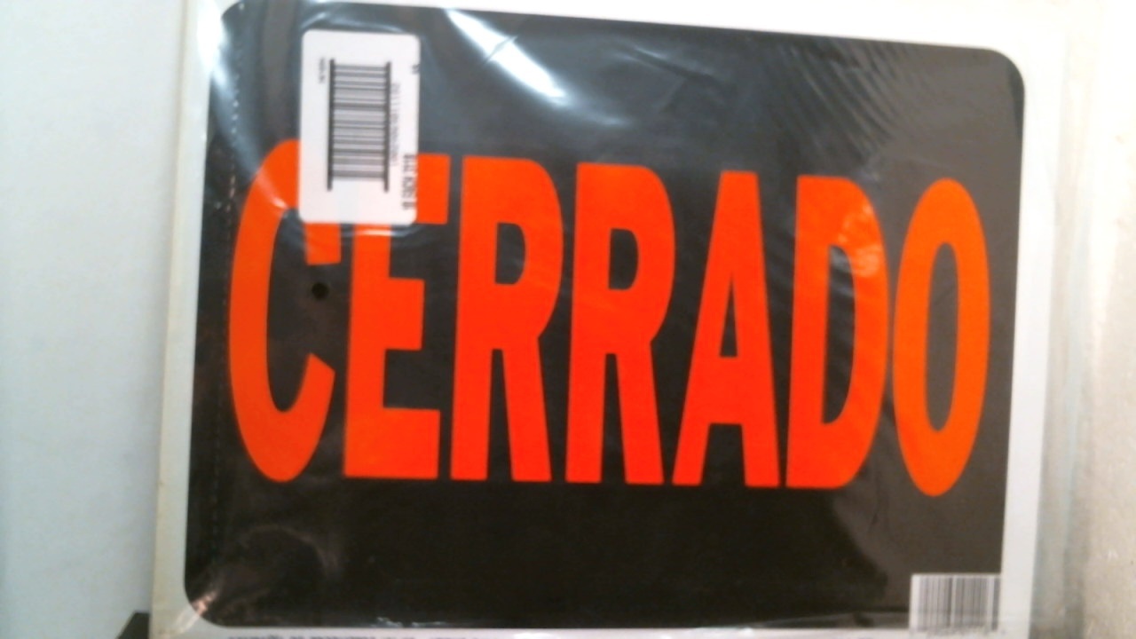 Spanish Language Cerrado/Abierto Signs, Lot of 10, FREE SHIPPING | eBay