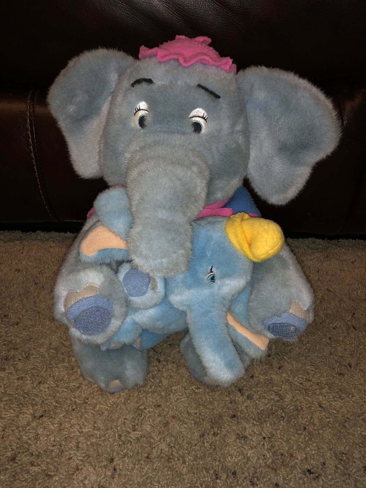 Disney's Mama Jumbo and Baby Dumbo Vintage 12" Hugging Stuffed Animal ...