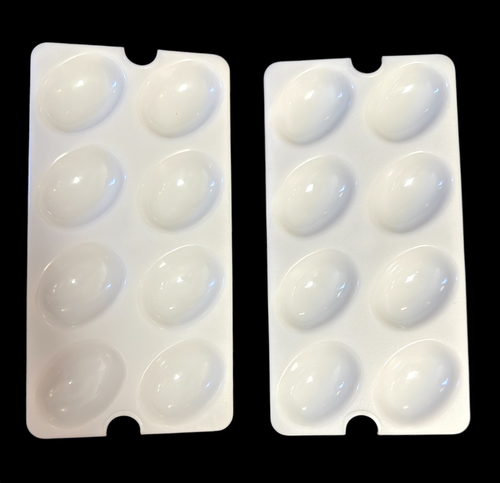 Tupperware Replacement Deviled Egg Tray Inserts Set of 2 White | eBay