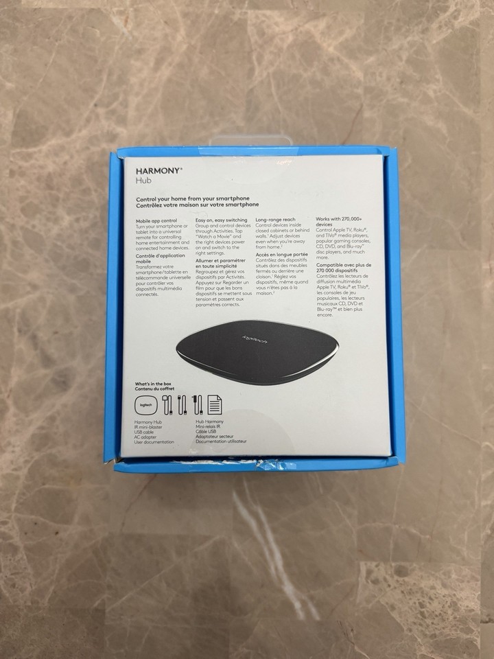 Logitech Harmony Hub Remote Control System Black Wireless Universal ...