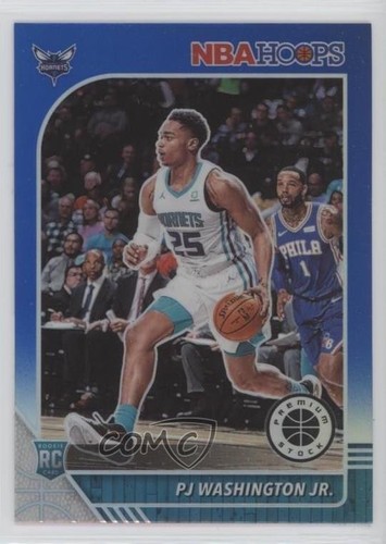 2019 Panini NBA Hoops Premium Stock Blue Prizm PJ Washington Jr #209 ...