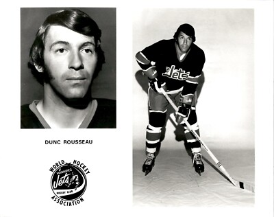 PF10 Original Photo DUNC ROUSSEAU 1972-74 WINNIPEG JETS WHA HOCKEY LEFT ...