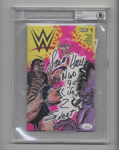 Scott Hall Razor Ramon Original Art Comic Sketch Signed Auto WWF NWO ...