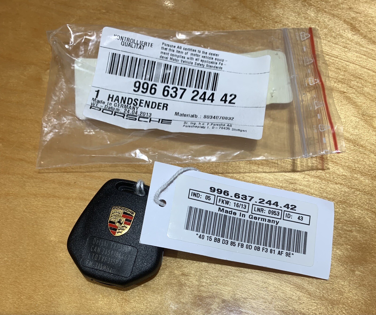 Porsche+Keyless+Remote+2+Button+996+Transmitter+99663724442 for sale ...