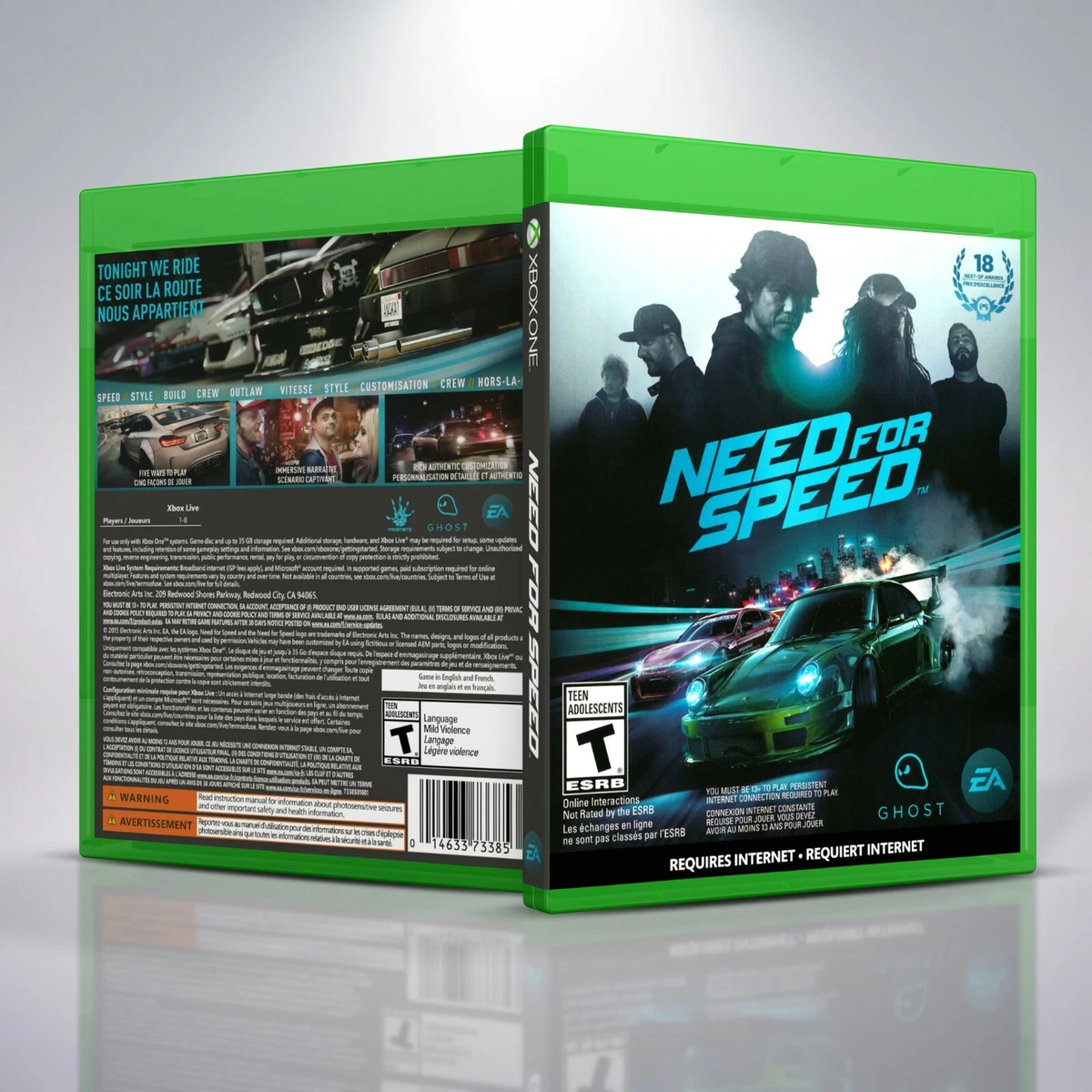 Xbox One Game Cover Back