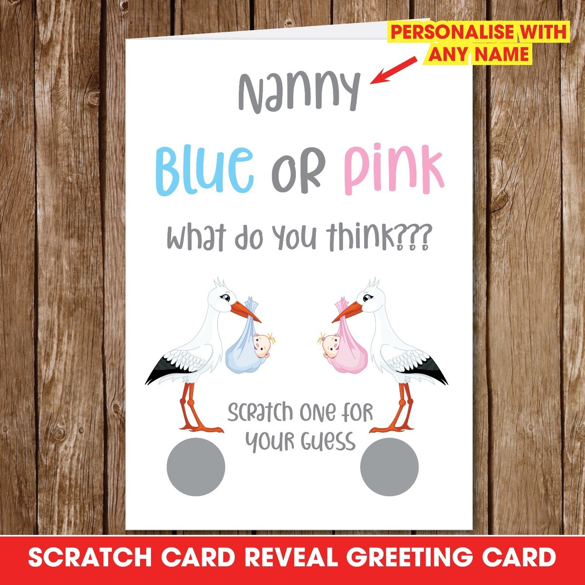 Scratch Gender Announcement Gender Reveal Scratch Off Etsy