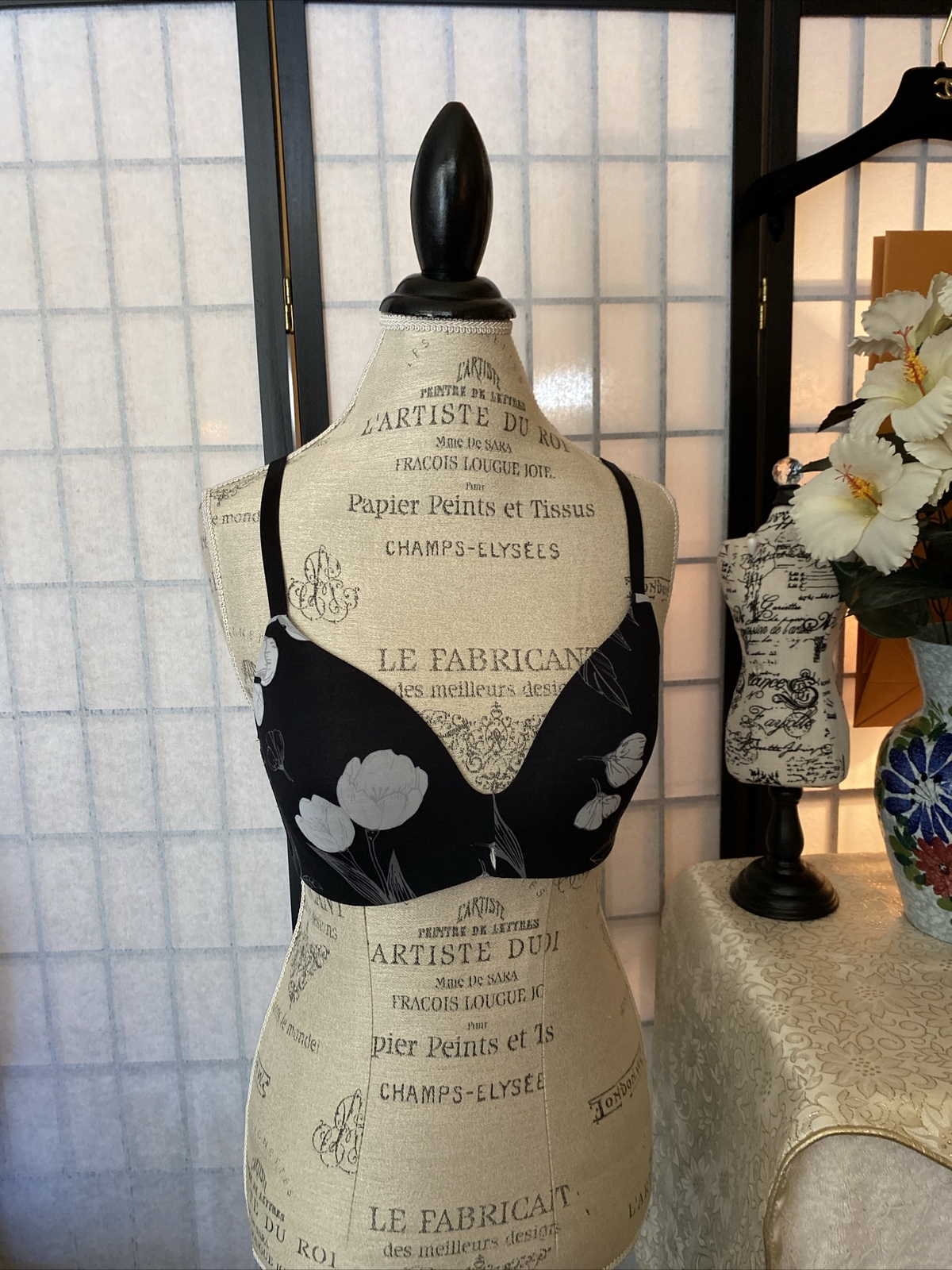 Auden Target 34 C “The Bliss” Wire-Free Floral Lightly Padded Crossbk ...