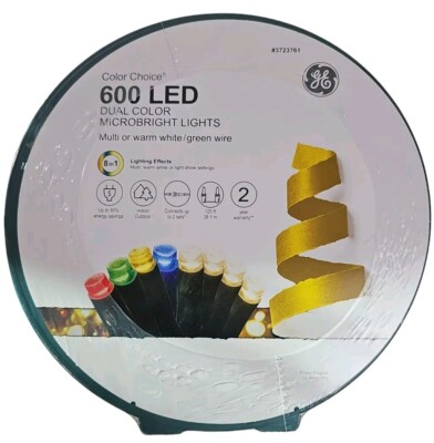 GE Color Choice 600-Count 125-Ft Multi-Function Color Changing LED ...