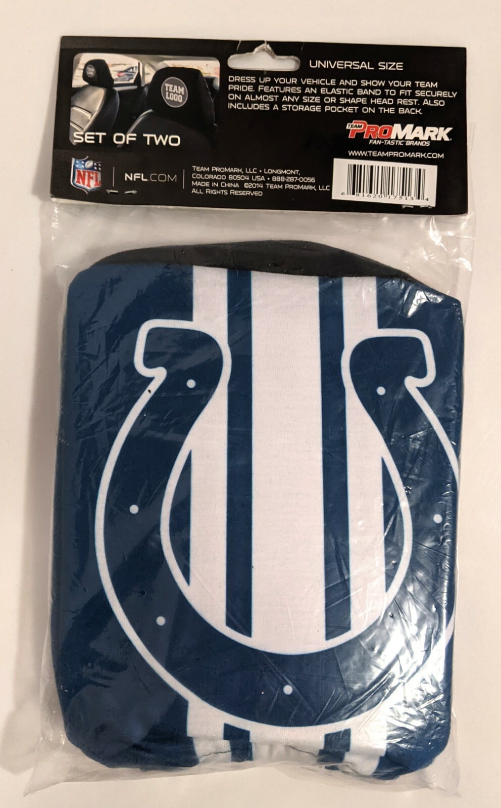Indianapolis Colts NFL Officially Licensed Headrest Covers 1 Pair | eBay