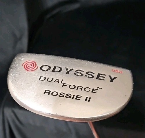 Odyssey Dual Force Rossie II 2 USA Putter 34.5” RH Steel Shaft Mallet ...