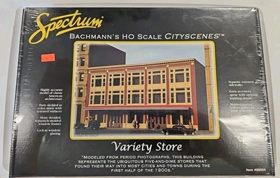 Spectrum HO Scale 88004 Variety Store Building Kit Train Layout ...